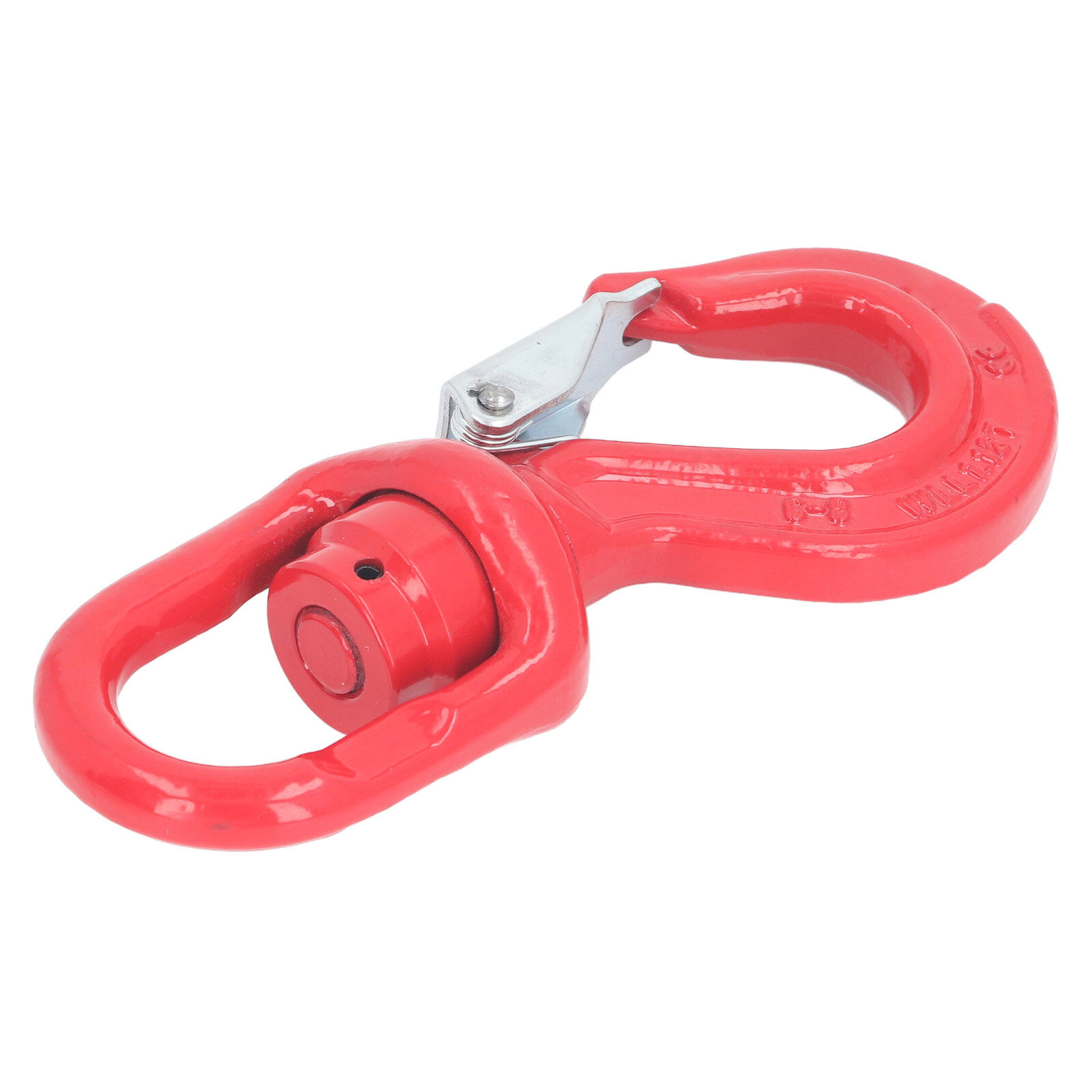 Вращающийся крюк крана, сверхмощная легированная сталь, универсальная подъемная проушина, такелаж с пружиной 1,12 т для подъемника