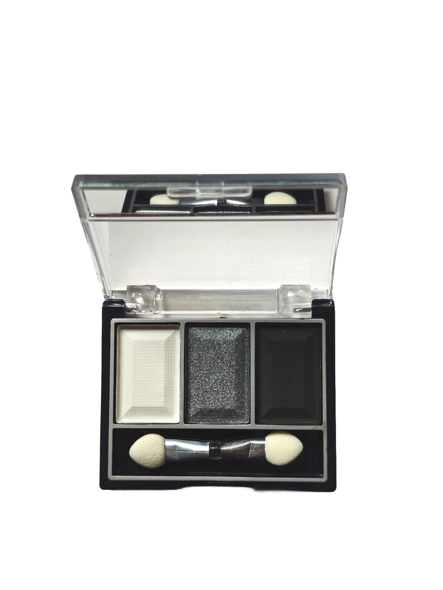 MildLook Тени для век 3 цвета палетка №03 перламутровые, матовые с аппликатором и зеркальцем