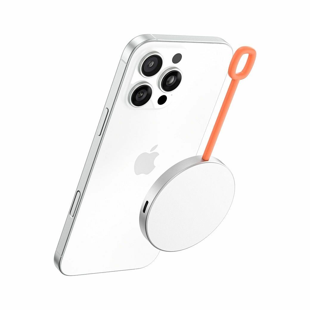 Беспроводное зарядное устройство Wiwu Coin 3 in 1 Wireless Charger Wi-W037 для телефона/часов/наушников, 15W - белое