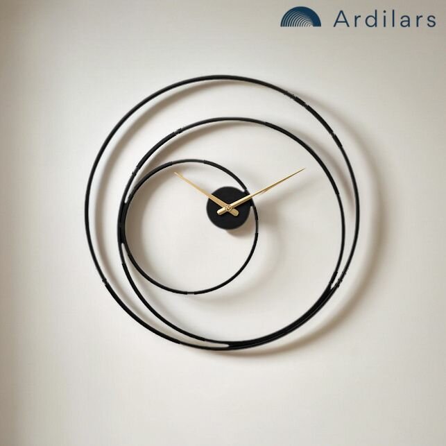 Большие настенные часы для кухни. Декоративные часы из железа.