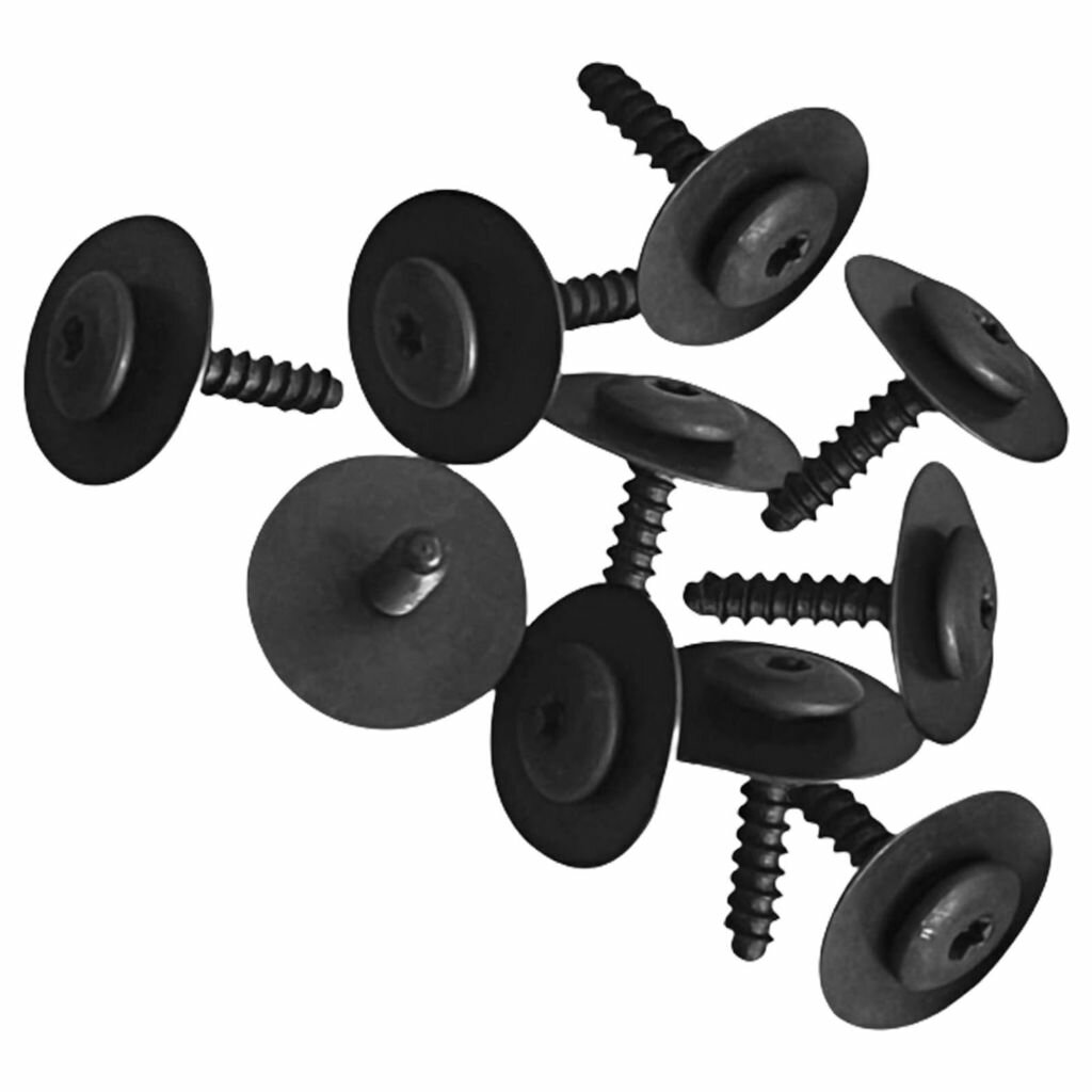 1 упаковка из 10, Накладки на брызговики, Накладки на колесные колпаки, Болты и винты для брызговиков