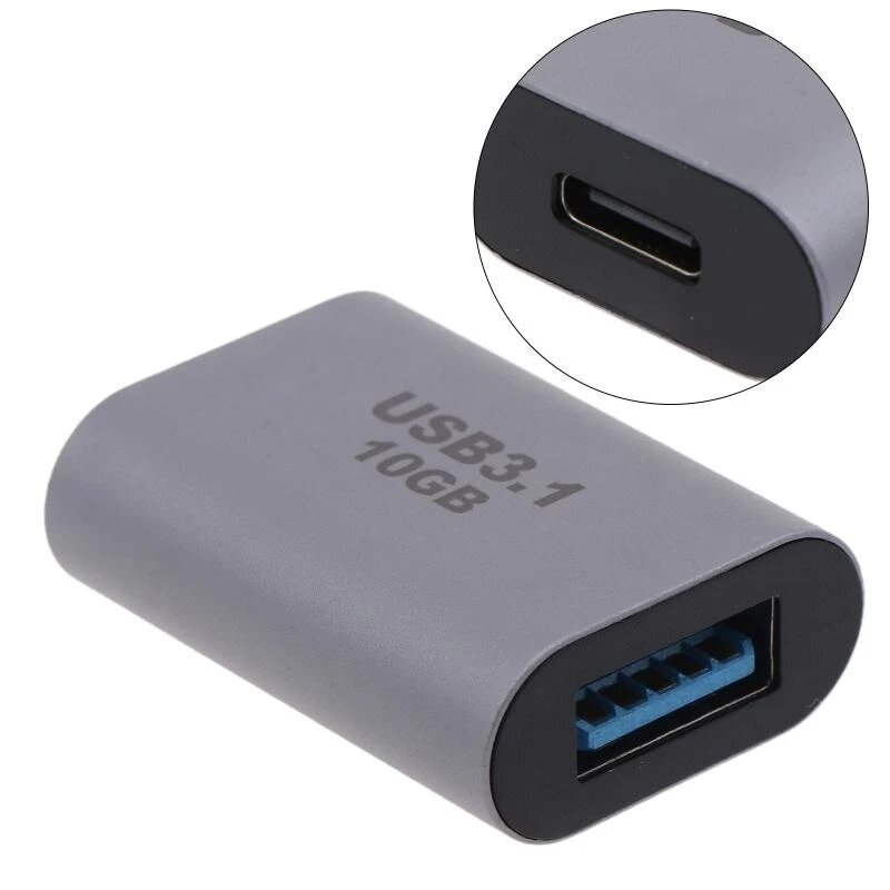 1 шт. разъем USB 3.0 «мама» на USB типа C «мама» адаптер сверхскоростной USB3.0 Type-C удлинитель конвертер подключения