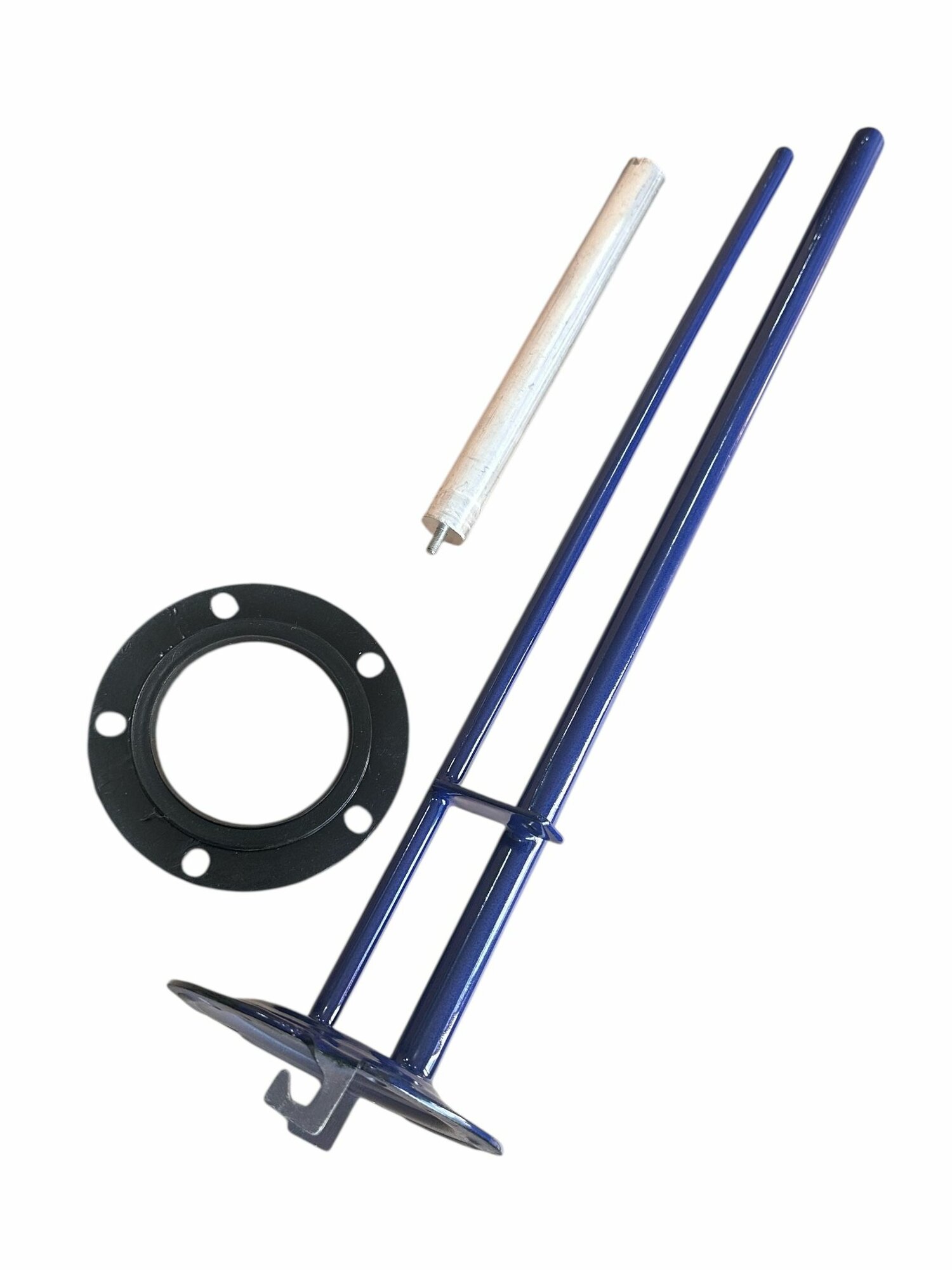 Фланец на 5 болтов, D-125мм + анод М-5 + прокладка для водонагревателя Ariston PRO1, BLU1, CHX на 80-100л серии DRY (65119477, 65151710, 818813)