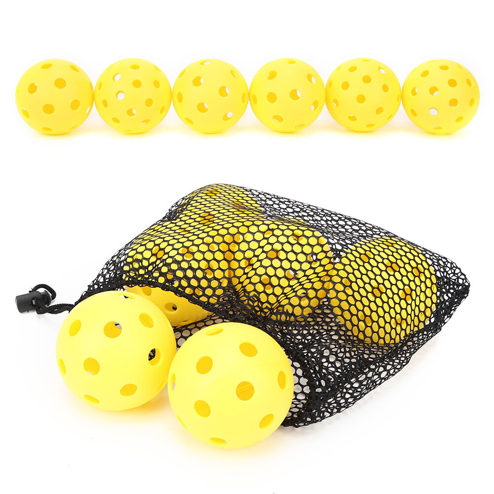 Охрана окружающей среды PE Желтый мяч с высоким отскоком Pickleball Ball Аксессуар для спортивного инвентаря