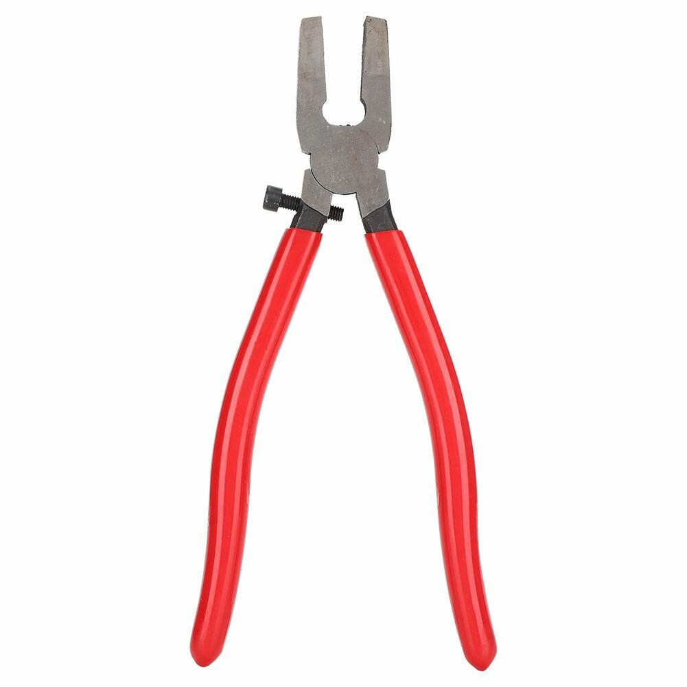 Домашний стальной плоскогубцы с регулируемым винтом для стекла и керамики, красные, 100% новый товар, материал: сталь