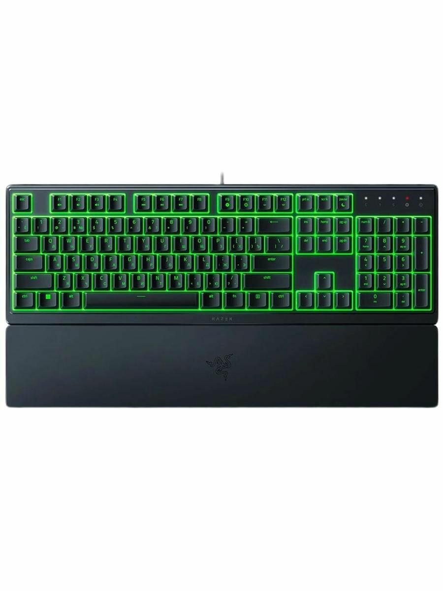Игровая клавиатура проводная , Русская раскладка, черный матовый
