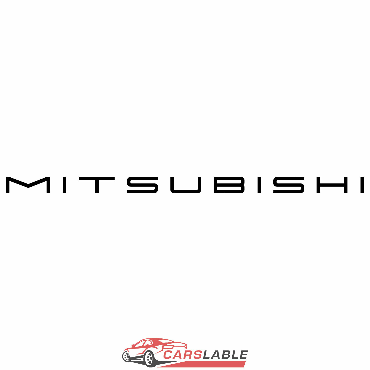Орнамент (эмблема, шильдик) Mitsubishi black