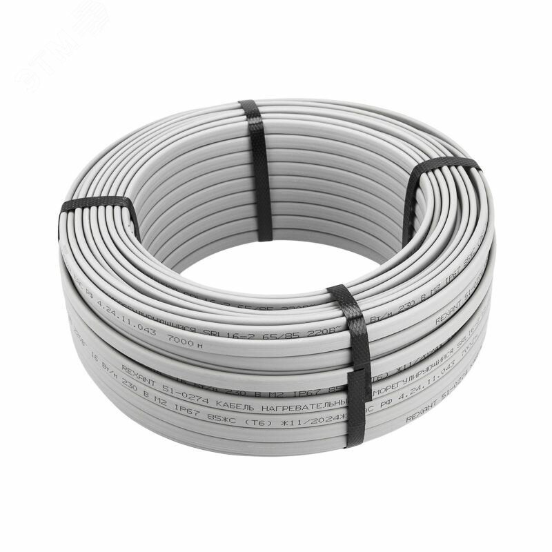 Кабель нагревательный саморегулирующийся SRL16-2, 16Вт/м, 50м 51-0180 REXANT