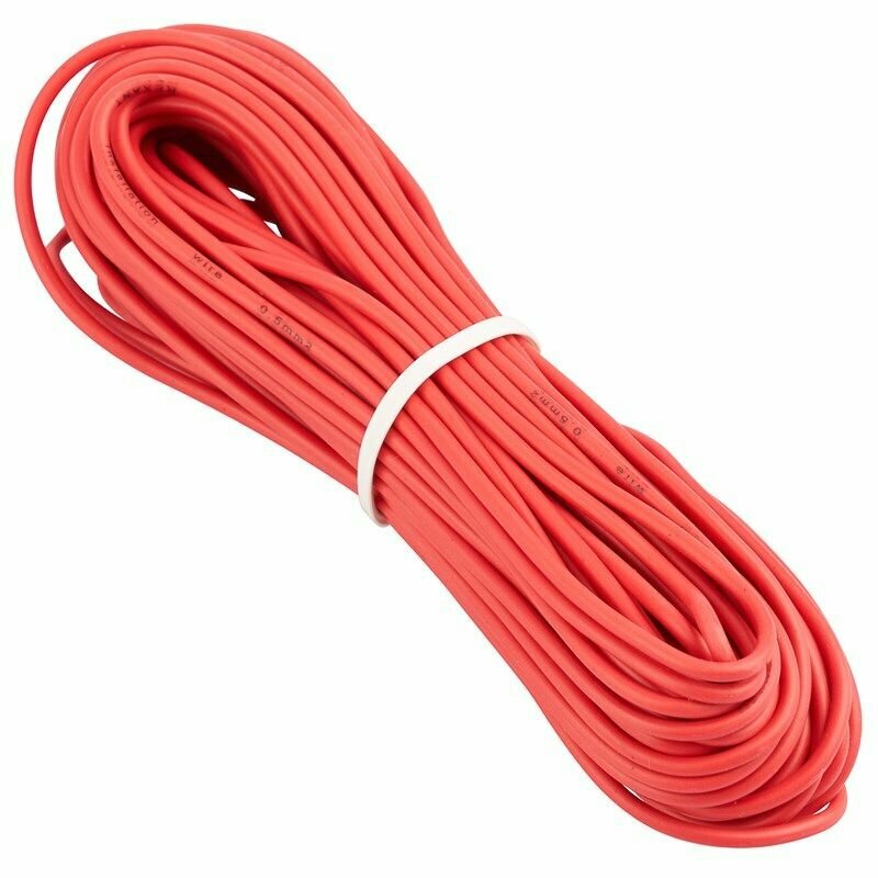 Провод автомобильный ПГВА/пвам 1х0,50мм, красный, мини-бухта 10м REXANT