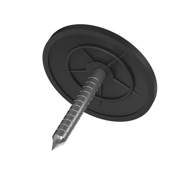 Гвоздь 23,5х2,6 мм с шайбой для полимерного подкладочного ковра, упак 1100 шт