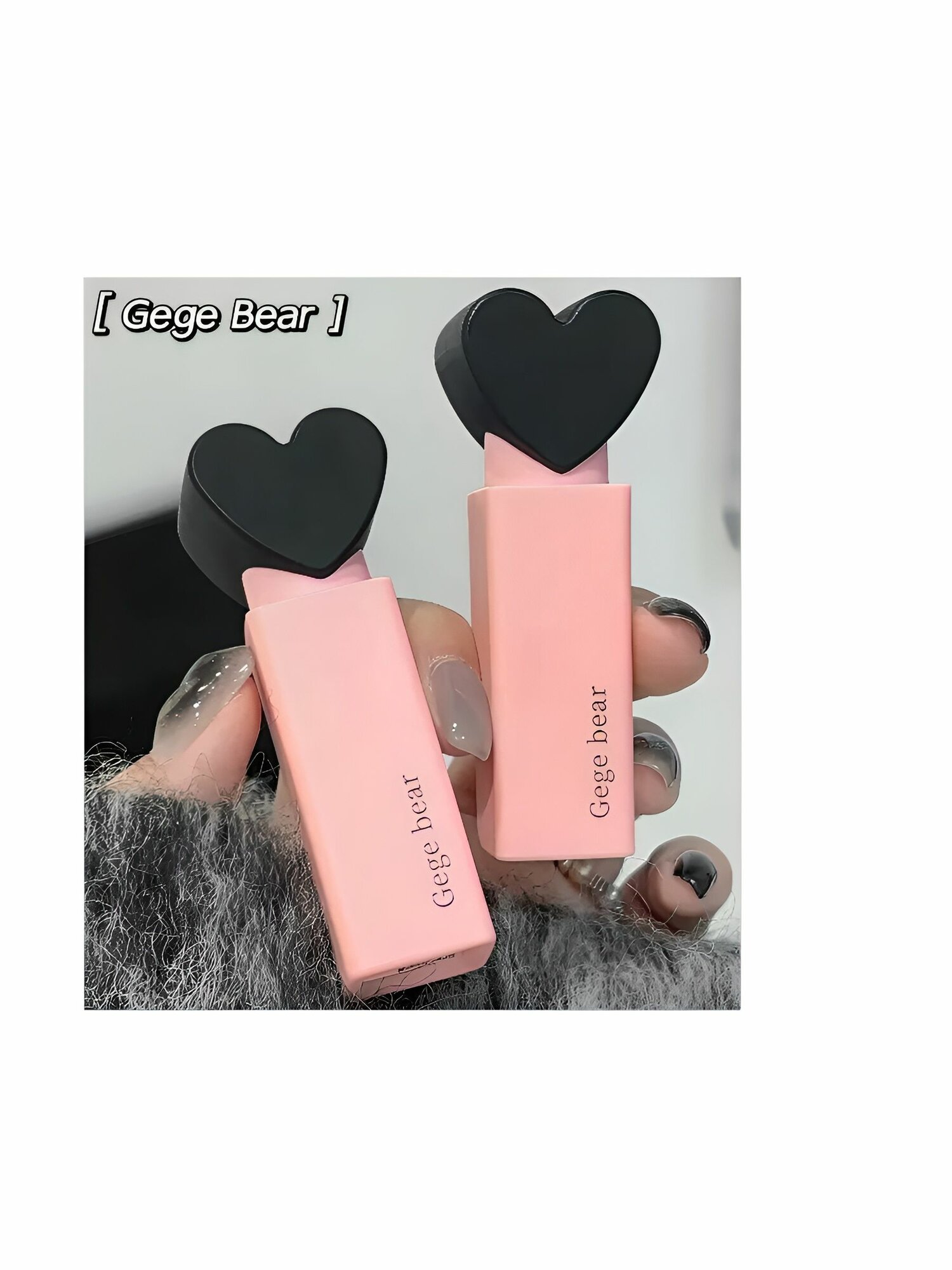 Помада пудровая матовая GEGE BEAR с аппликатором тон3 водостойкая