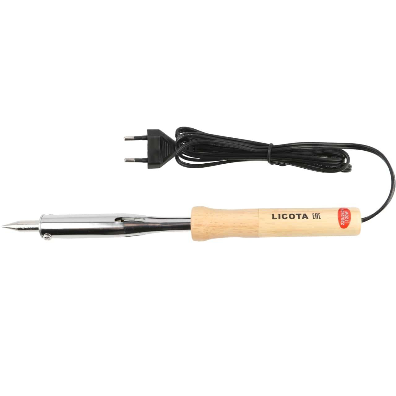 Licota AET-6006GD Паяльник с деревянной ручкой, 120 Вт, 220 В