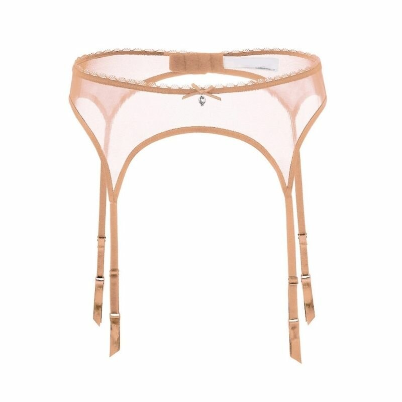 Нескользящий пояс с подвязками-XXL-цвет кожи