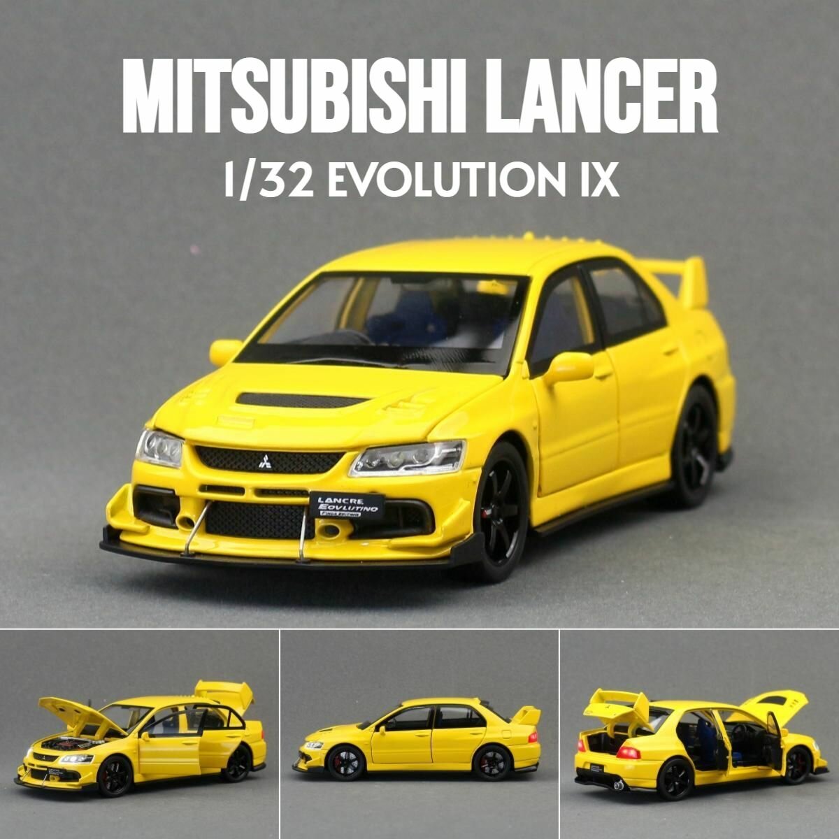JDM DIECAST CAR 1/32 Коллекционная металлическая машина Mitsubishi Lancer Evolution EVO IX Final Edition Игрушечная машина