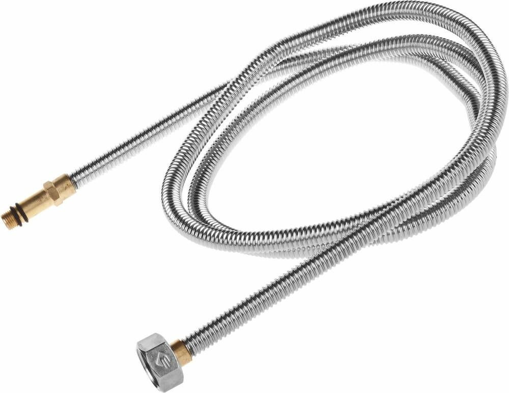 Сильфонная подводка ЗУБР 1/2 , 1.5 м, гайка-штуцер, удлиненный штуцер, для смесителей 51013-150