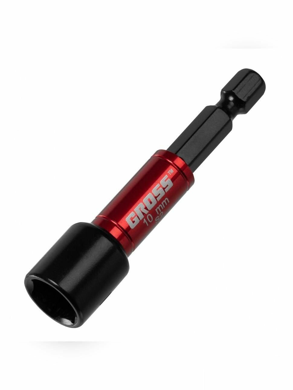 Бита с торцевой головкой, магнит. Nut-Driver, 10 мм, S2 Gross 11619