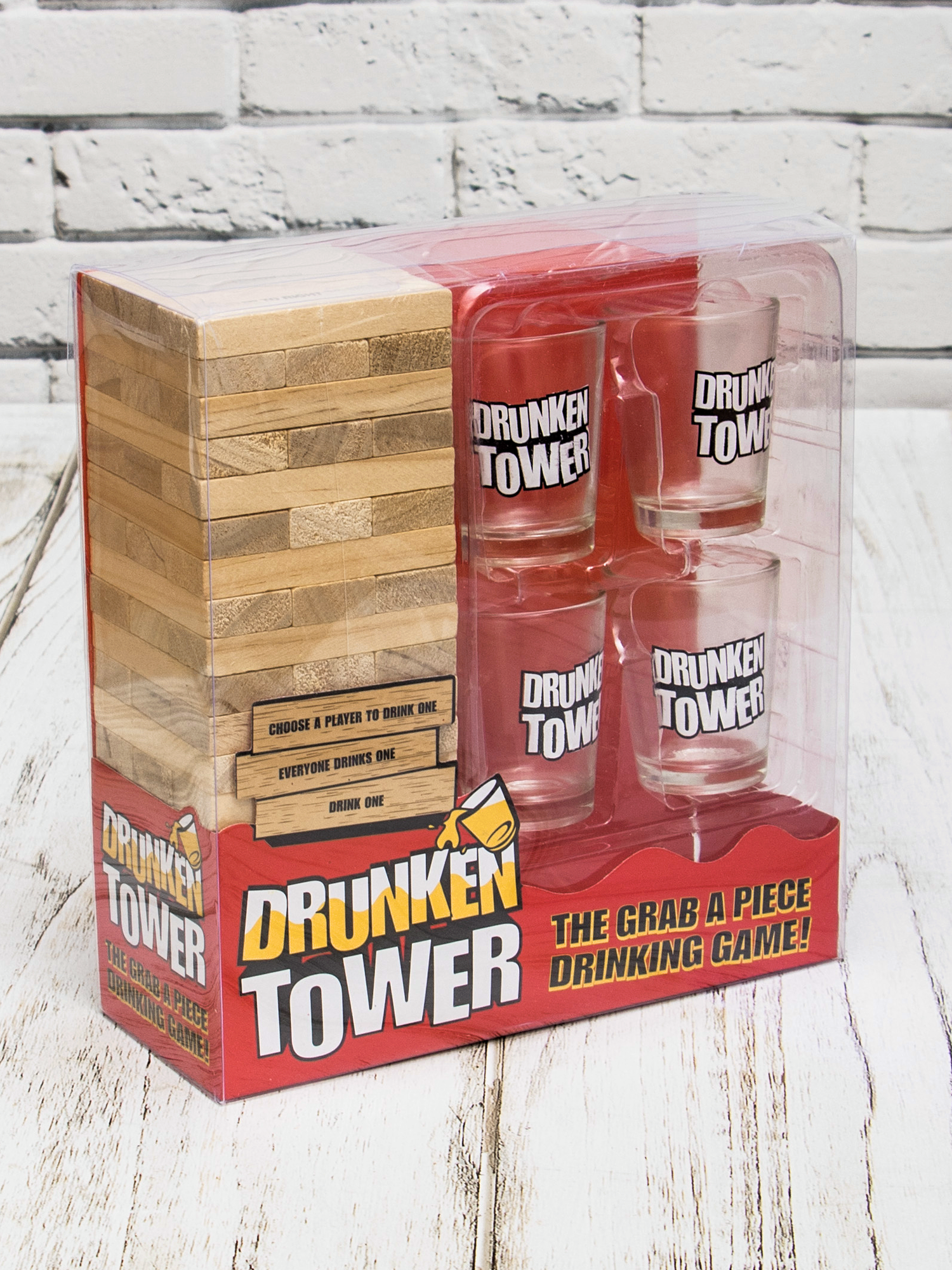Настольная игра Пьяная башня Дженга алкогольная 18+, для взрослых, для компаний, вечеринок, подарок мужчине