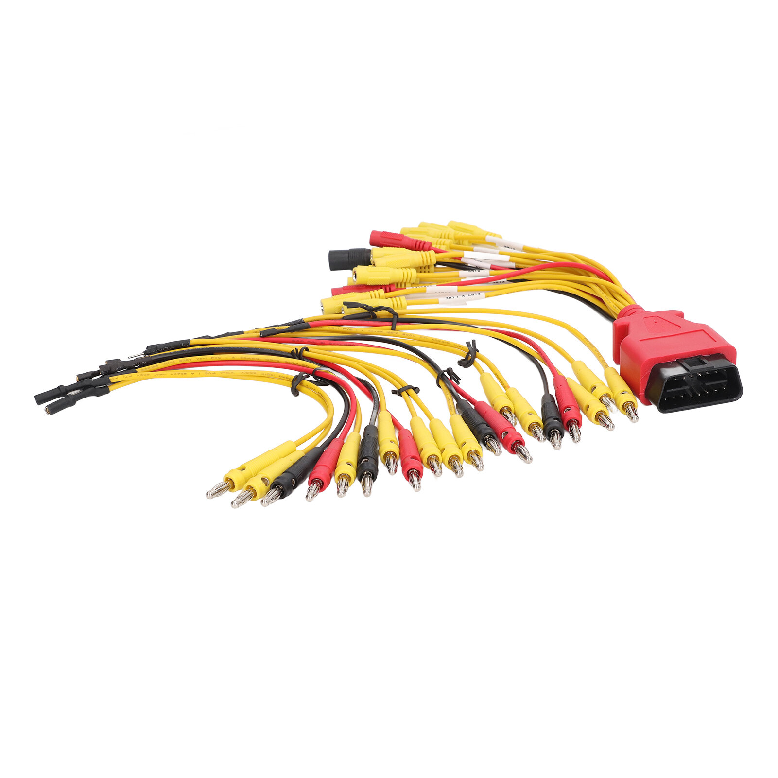 Универсальный адаптер 16pin OBD2 мужской разъем с 20 проводами для диагностики автомобилей