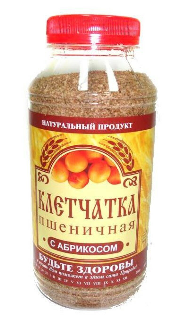 Зерновой продукт Золотые Злаки Сибири "Клетчатка пшеничная", Абрикос, 270 г