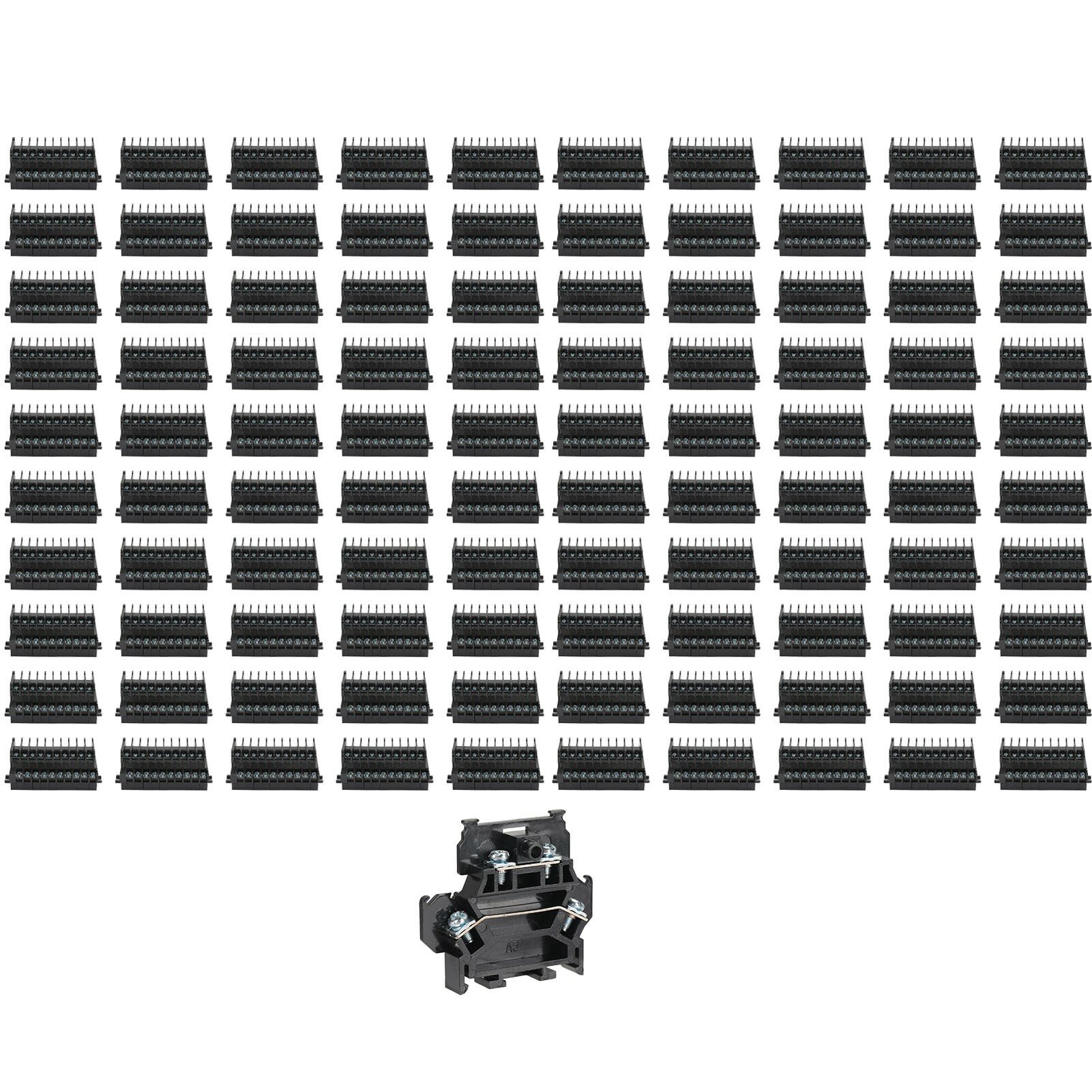 Винтовая клемма TBD‑10 Комбинированная двухслойная клеммная колодка на рейку Медная клеммная колодка 10 А/600 В