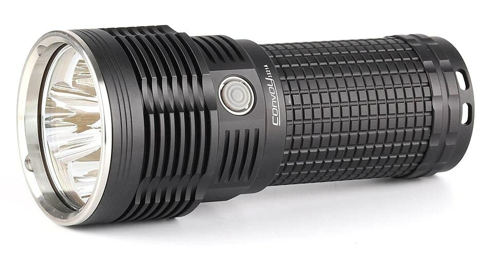 Фонарь Convoy 3X21A (3xSST40, 5000K, 6800lm, 4 режима, 3x21700, Type-C 3A, черный, 159x69мм, 569г, без АКБ)