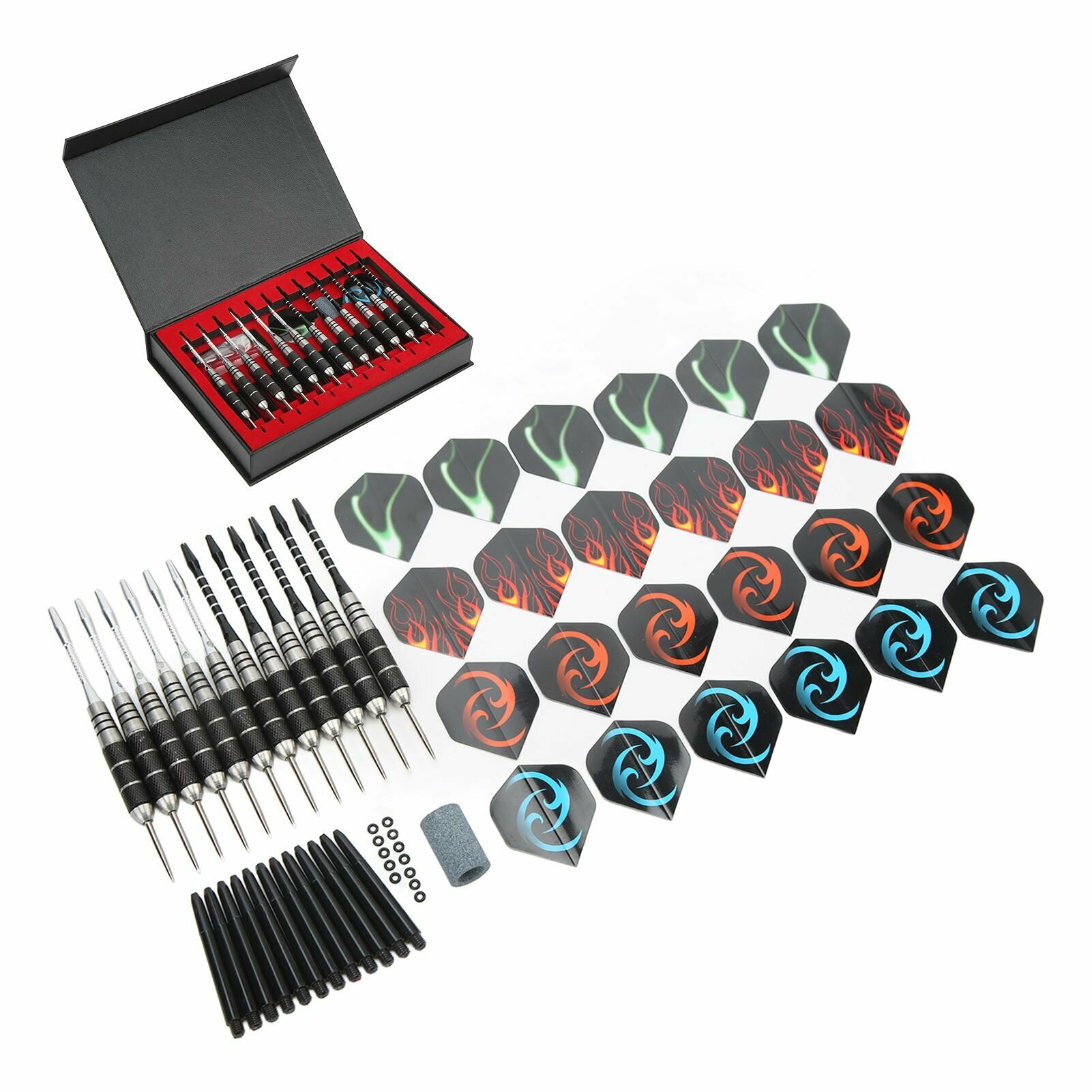 12 дротиков с наконечниками из нержавеющей стали для дартса