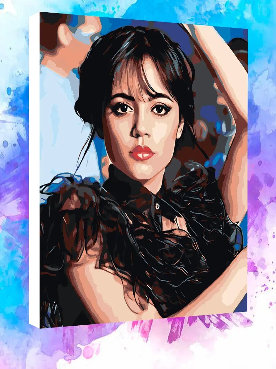 Картина по номерам Уэнсдей Аддамс Дженна Ортега танец