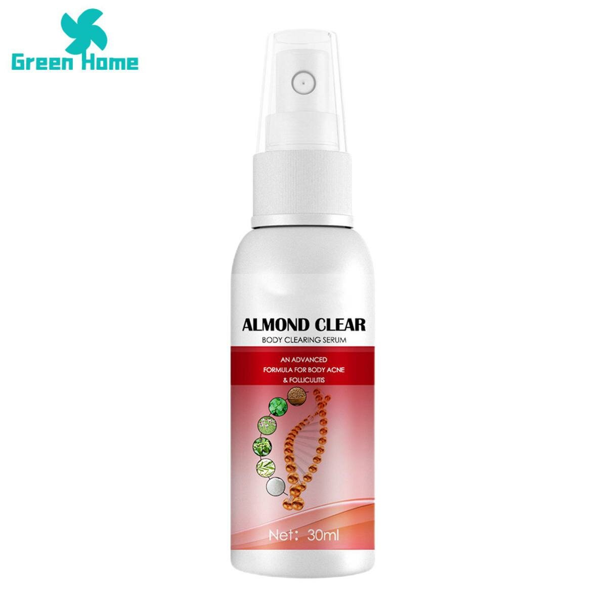 Green Home Очищающий лосьон для тела, снимающий покраснения, очищающий спрей для волосяных фолликулов