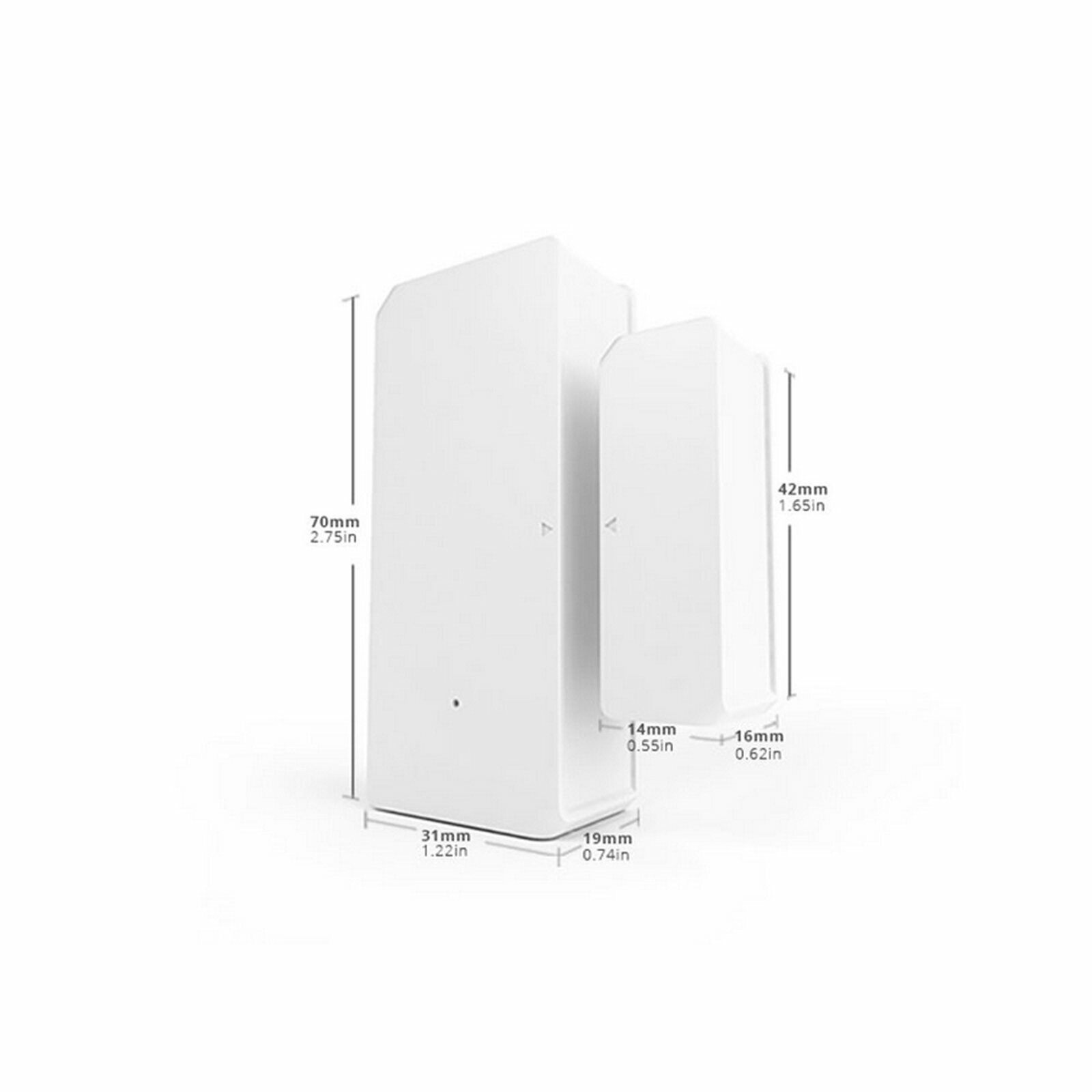 Беспроводной датчик открытия/закрытия дверей и окон DW2 Sensor Wifi, беспроводная автоматизация, противоугонная сигнализация, оповещения через приложение e-WeLink, система безопасности для умного дома.