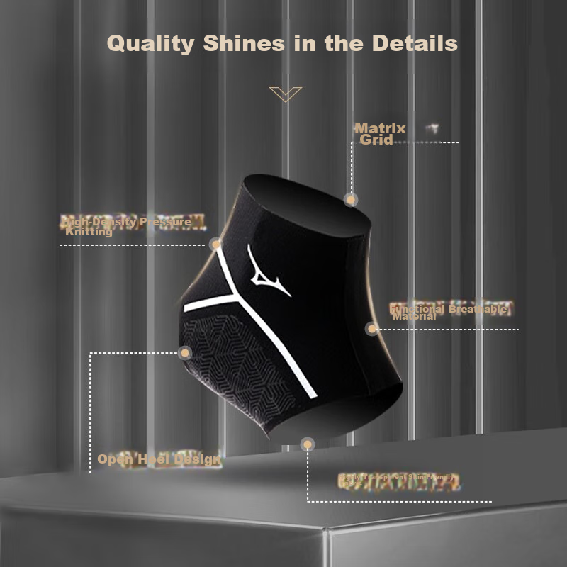 Mizuno Ankle Support Brace for Men And Women, Anti-Sprain Recovery Sleeve, Basketball Ankle Protector, Ultra-Thin Fixation Brace for Running And Foot Protection
