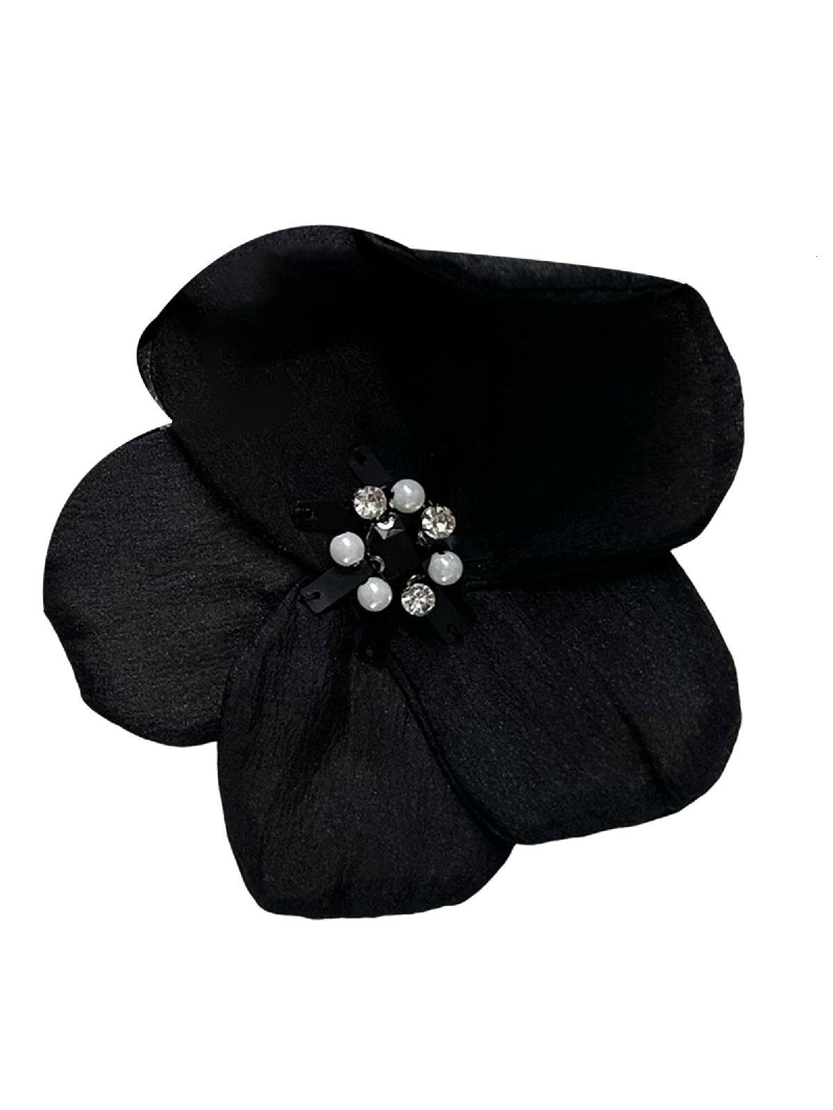 Цветочные аппликации для одежды, Черный