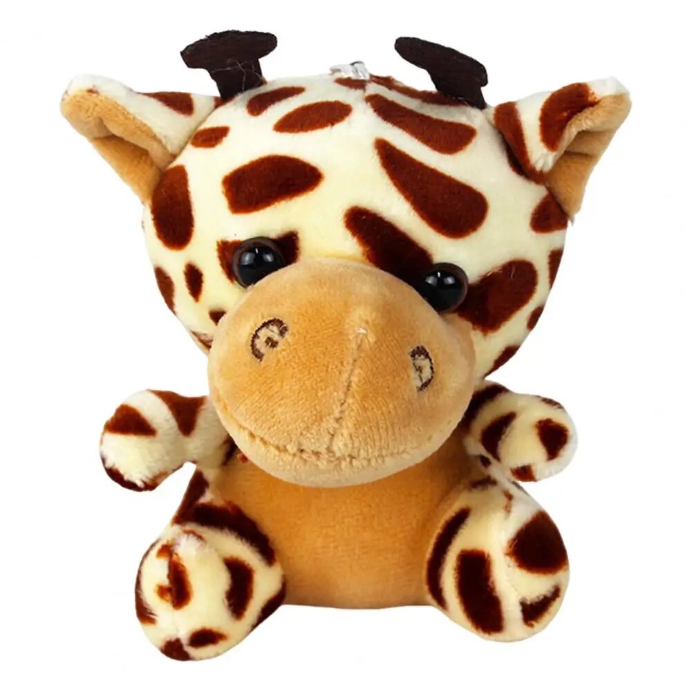 Брелок с изображением животных, животные в джунглях, обезьяна, тигр, лев, слон, леопардовая кукла, плюшевые игрушки, милый мультяшный плюшевый рюкзак, подвеска