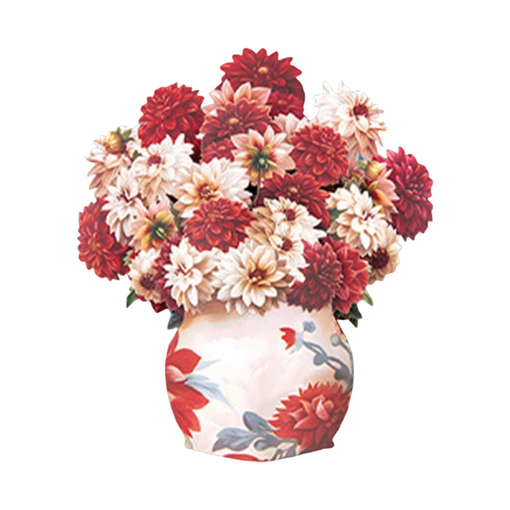 Впрыскивающие цветочные карты 3D Paper Bouquet поздравительная открытка с пустой нотой и конвертом на годовщину дня рождения