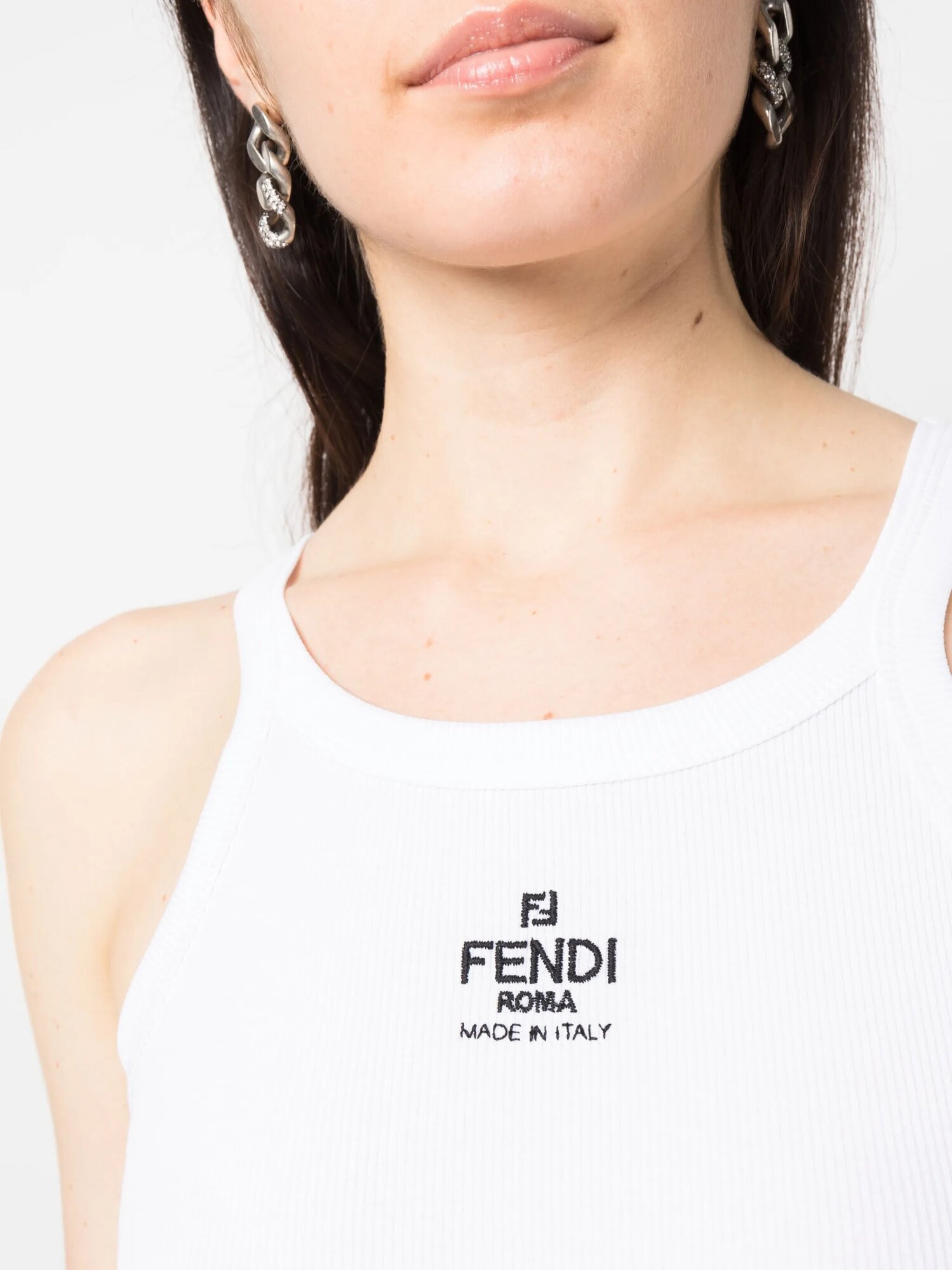 Топ FENDI, размер M, белый — фото 1