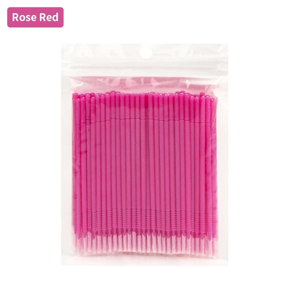 Одноразовая кисть для ресниц rose red