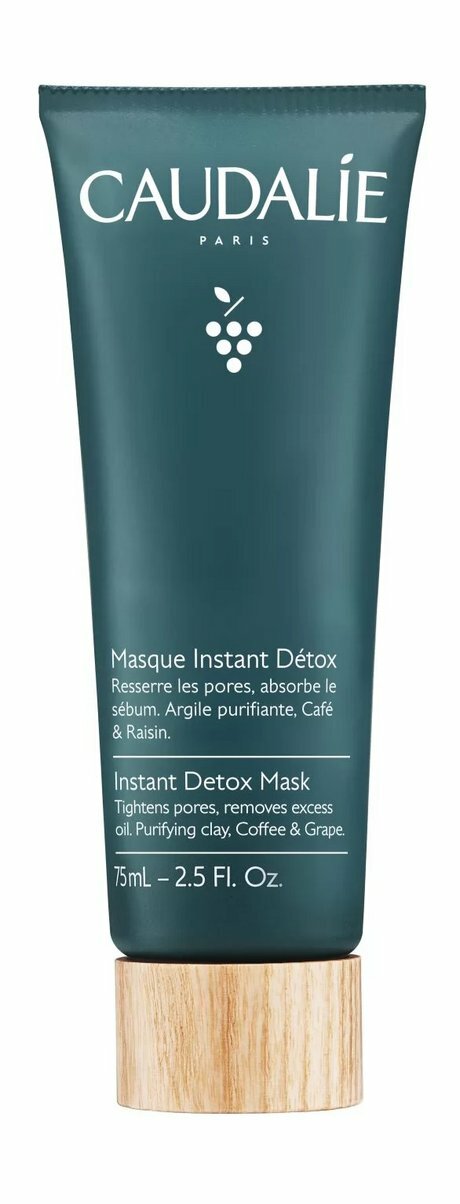Caudalie Instant Detox Mask Детокс-маска для лица с розовой глиной 75мл