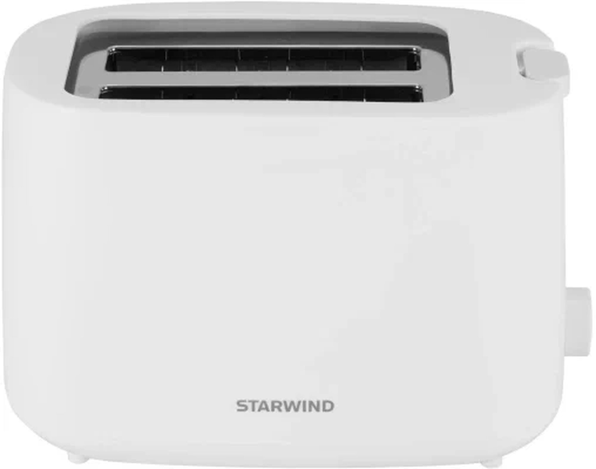 Тостер Starwind ST4107, белый, 750 Вт, 2 отделения, регулировка степени обжаривания