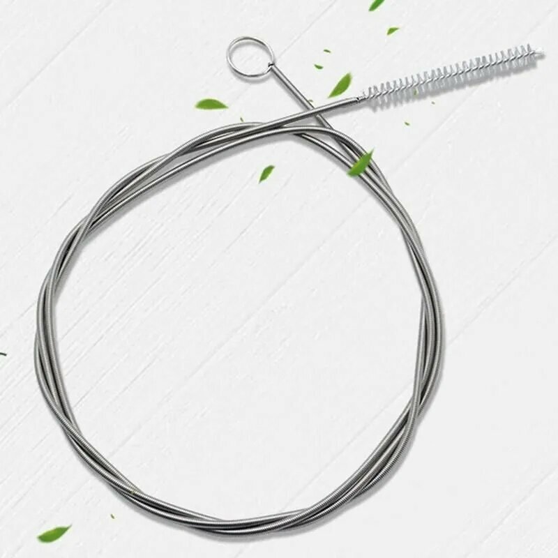 Ершик гибкий для чистки дренажной системы холодильника (длинная щетка-ерш для прочистки форсунок и отверстий, труб, шлангов, водосгонов), 150 см