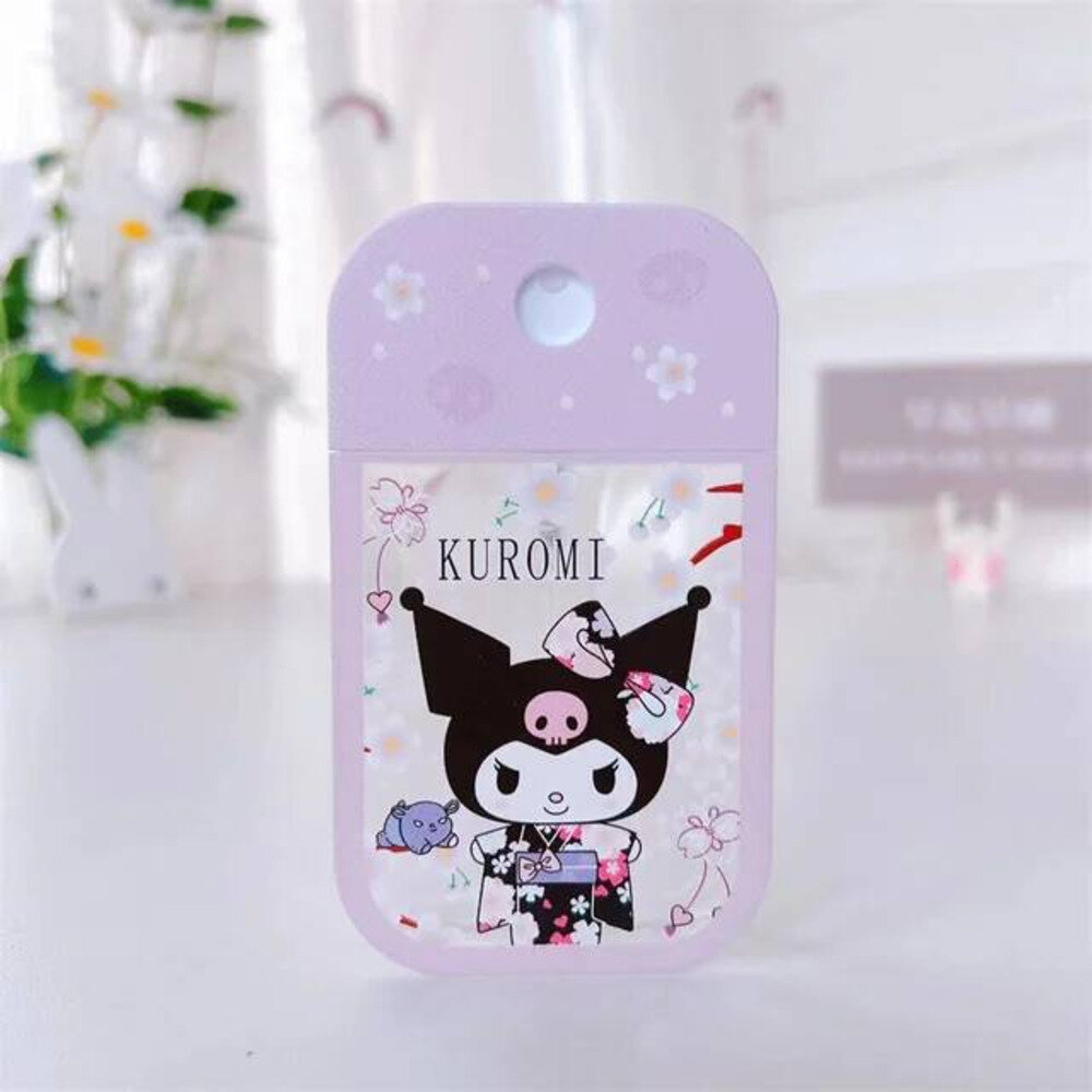Флакон духов Hello Kitty Spray, портативный пресс для духов Kuromi Cinnamoroll, флакон лосьона Sanrio Cherry Blossom Melody Pochacco.