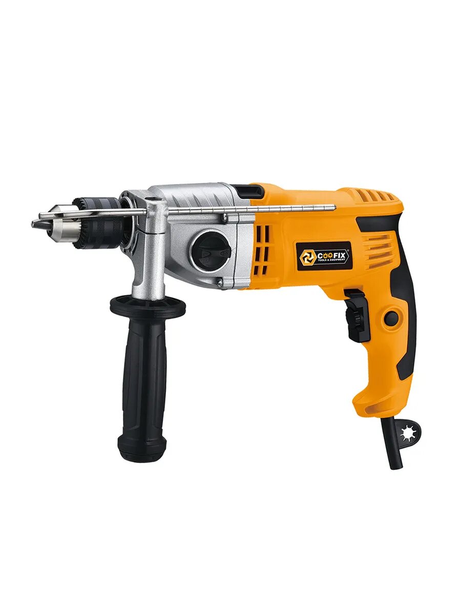 Ударная дрель Coofix CF-ID006, 1050Вт, двухскоростная, удар, для металла, дерева, бетона