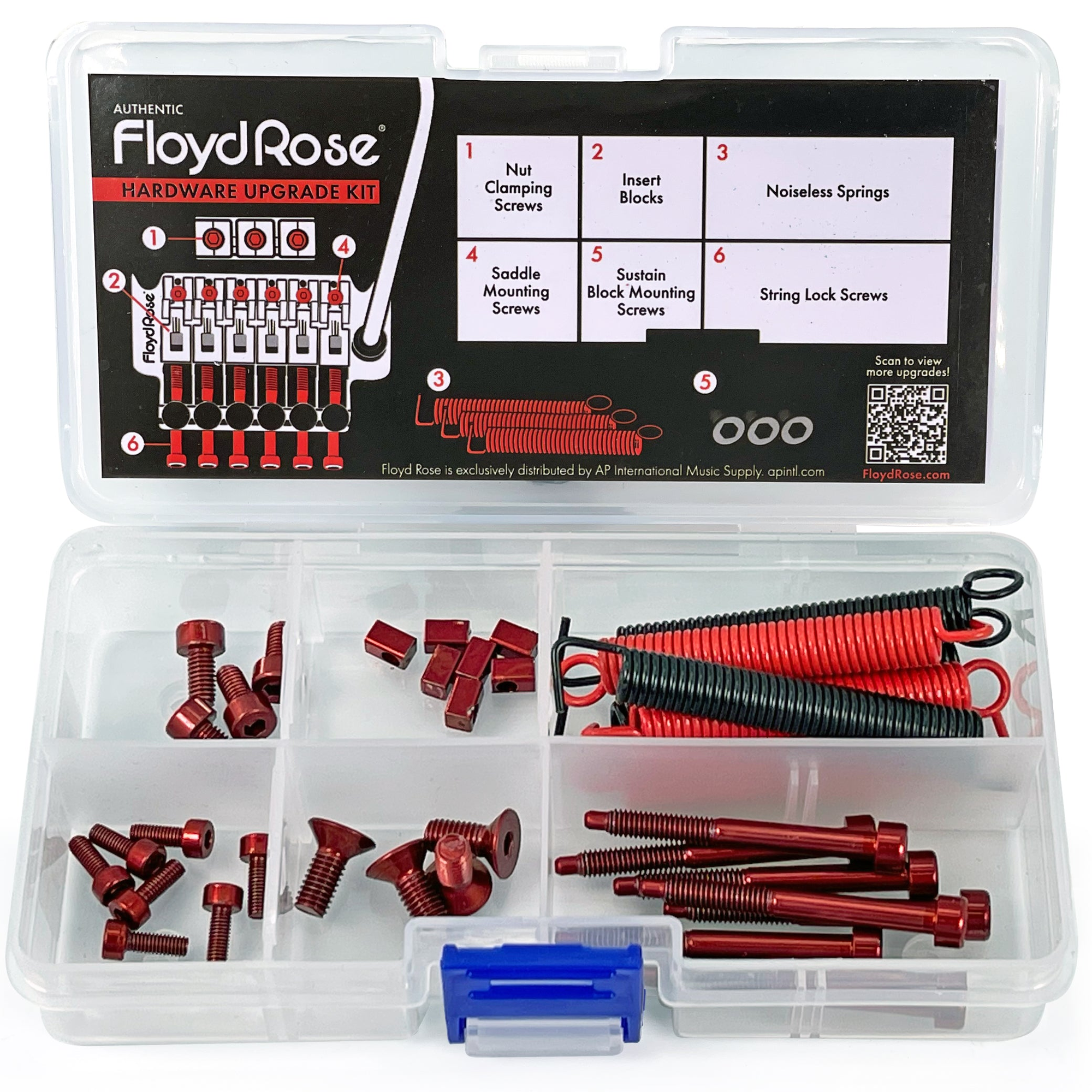 Комплект для модернизации FLOYD ROSE FRUK1-SS-RD HARDWARE UPGRADE KIT - ST. STEEL, RED