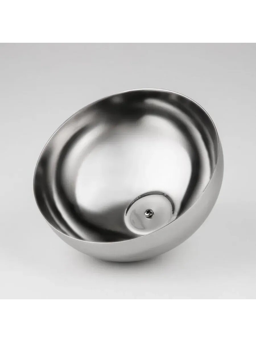 Стильная нержавеющая крышка-клош 20 см