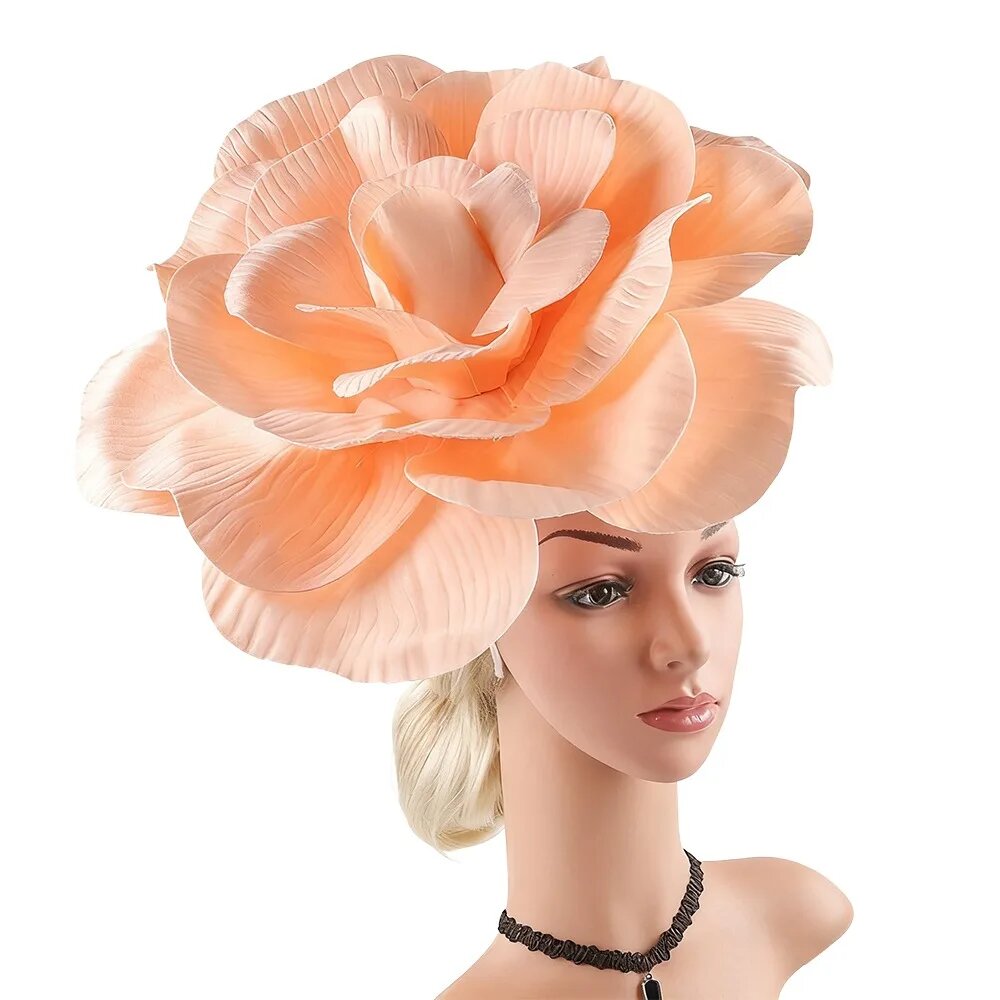 Повязка на голову с цветком Light Pink