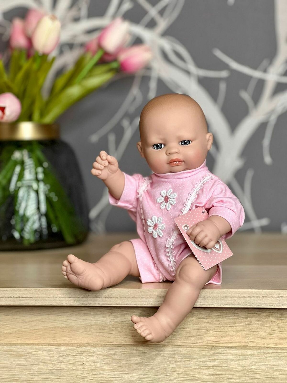 Кукла Berbesa виниловая 27 см Recien Nacido