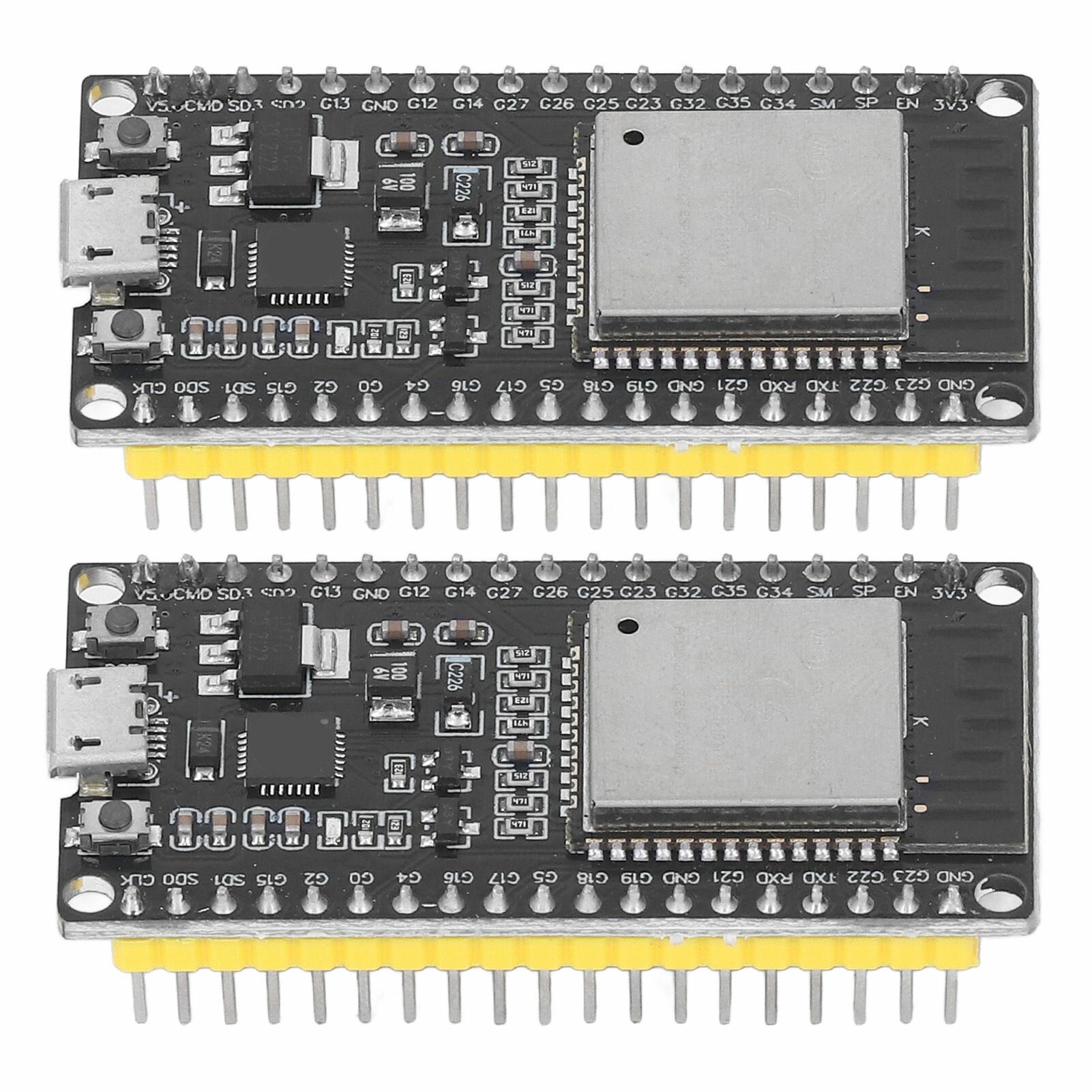 Плата разработки ESP32, двухъядерный модуль, 2.4 ГГц, 38 выводов (2 шт.)