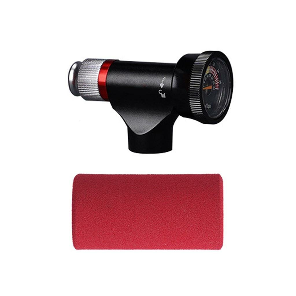 Головка CO2-насоса с манометром для велосипеда