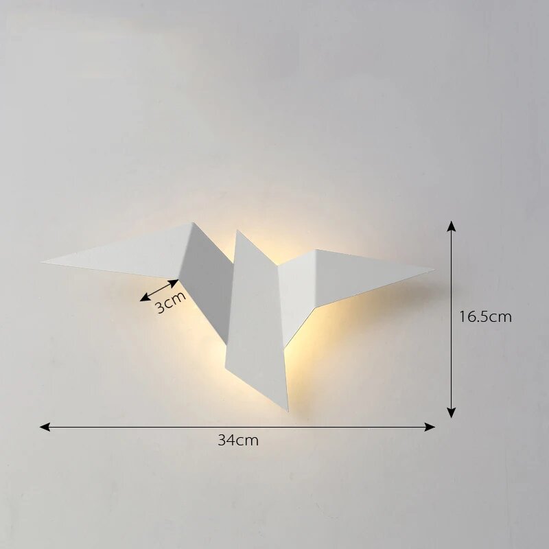 Настенный светильник PAMNNY птица, белый, White Light