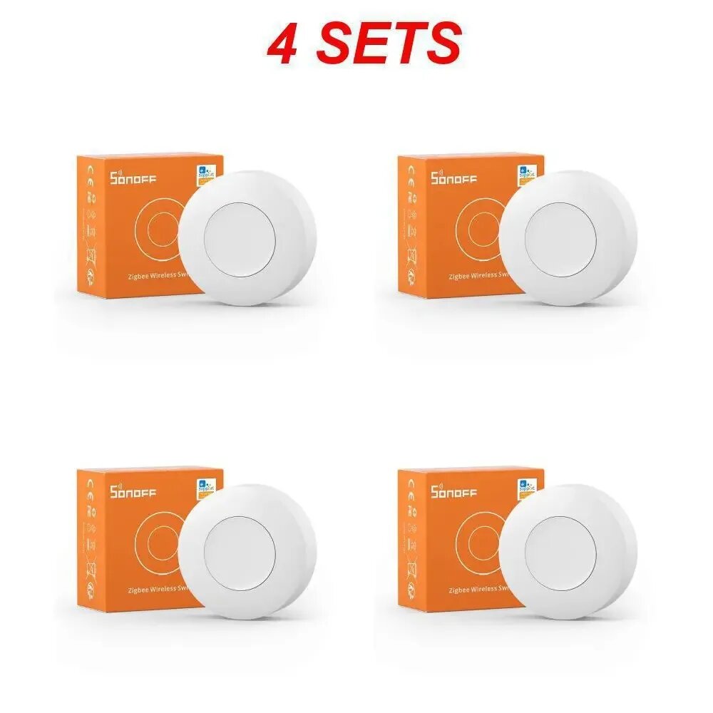 SONOFF SNZB-01P Беспроводной интеллектуальный переключатель Zigbee SNZB-01P(4PCS)