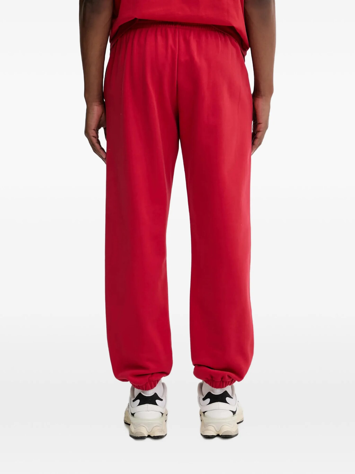 Брюки PANGAIA Logo-print cuffed track pants, размер M, red — фото 1