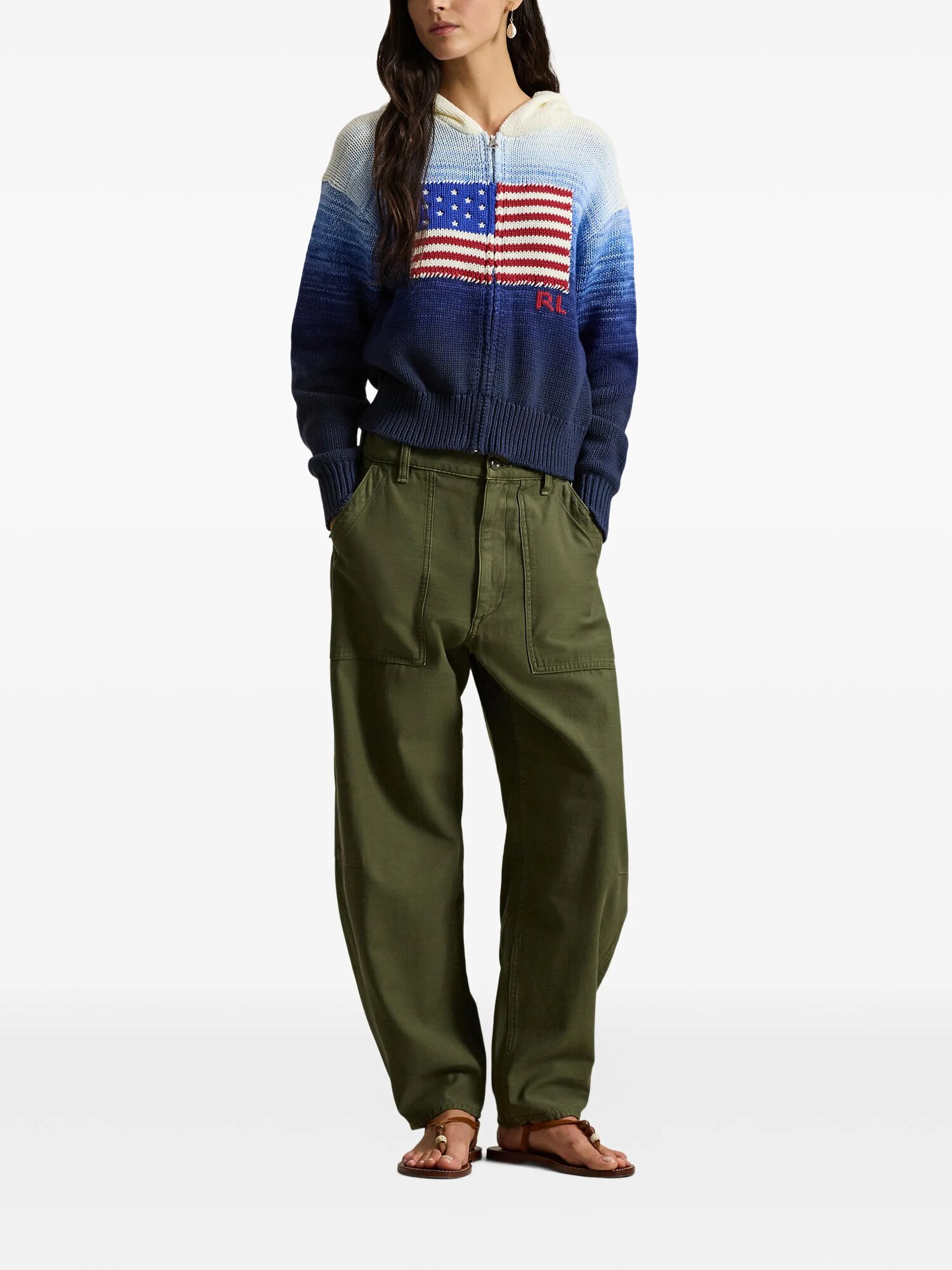 Худи Polo Ralph Lauren, размер 2XS, , синий — фото 1